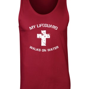 Lifeguard Walks on Water Jesus Christ Church Bible Gospel Prayer ...