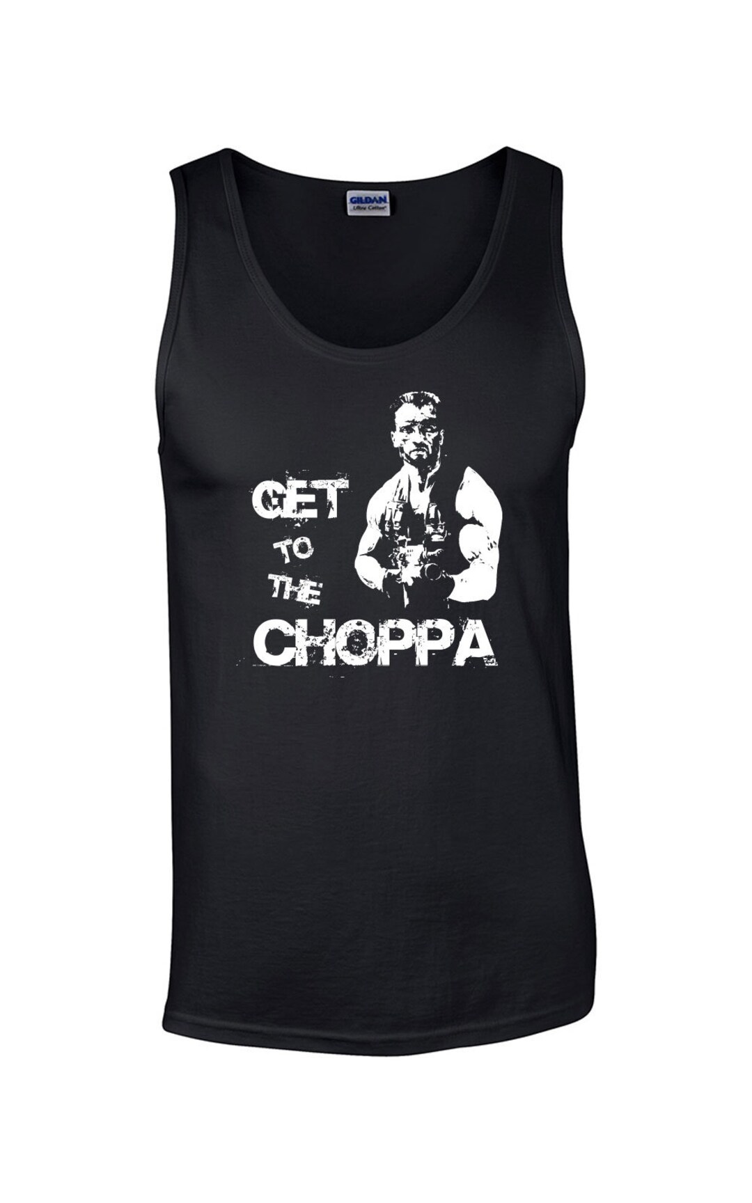 Get to the Choppa 80s Movie Action Adventure Army Military Halloween ...