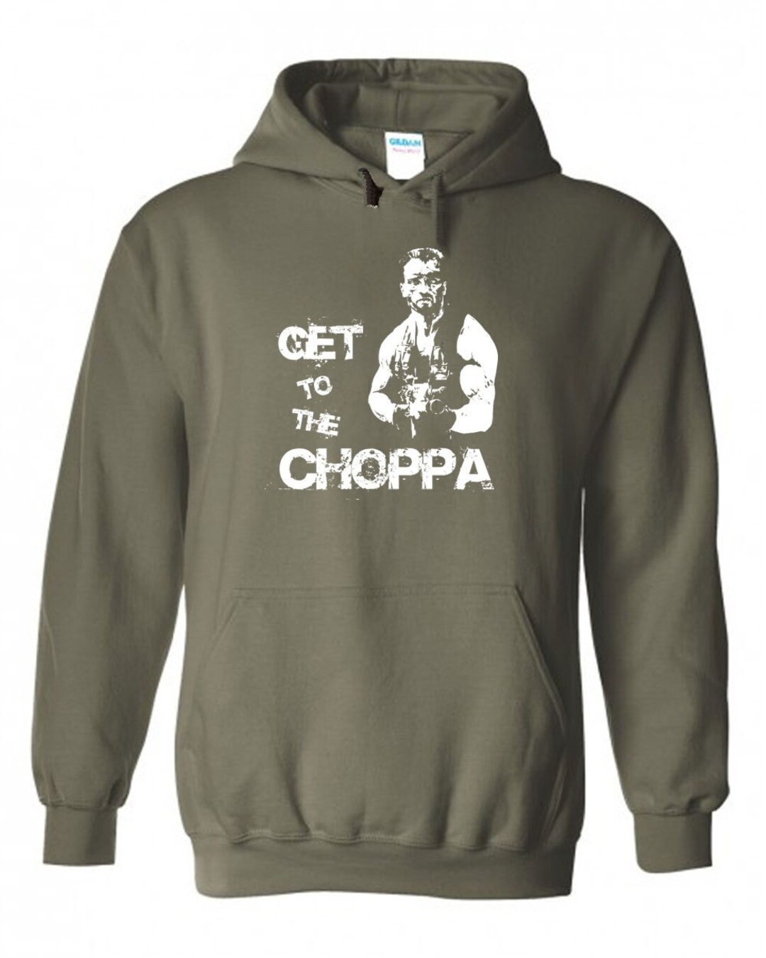 Get to the Choppa 80s Movie Action Adventure Army Military Halloween ...