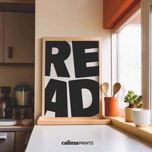 Read Printable Wall Art | Bookish Poster | Reader Art Print | Book ...