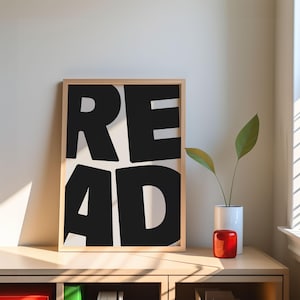 Read Printable Wall Art | Bookish Poster | Reader Art Print | Book ...