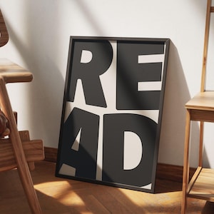 Read Printable Wall Art | Bookish Poster | Reader Art Print | Book ...