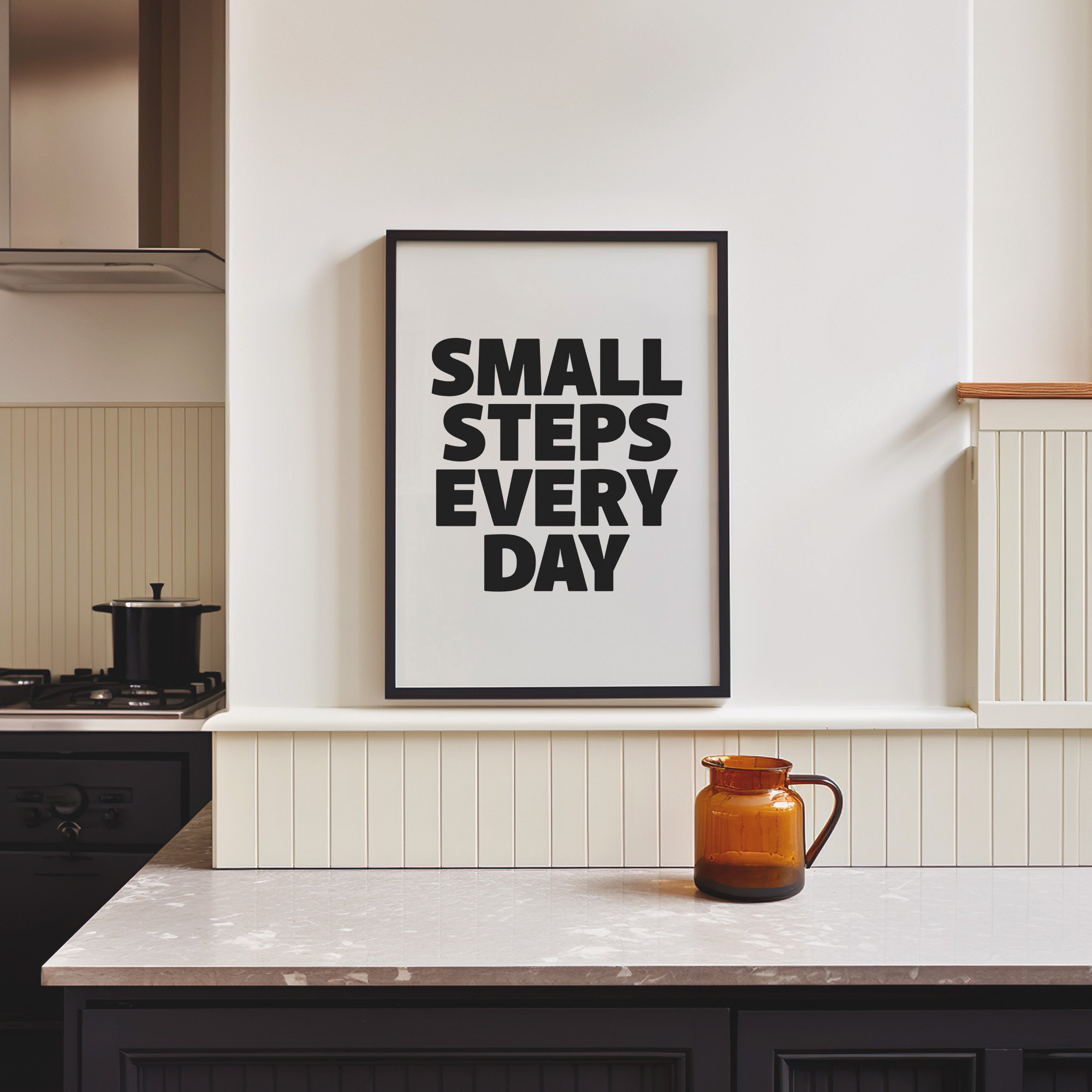 Small Steps Every Day Printable Wall Art | Motivational Quote Wall Art ...