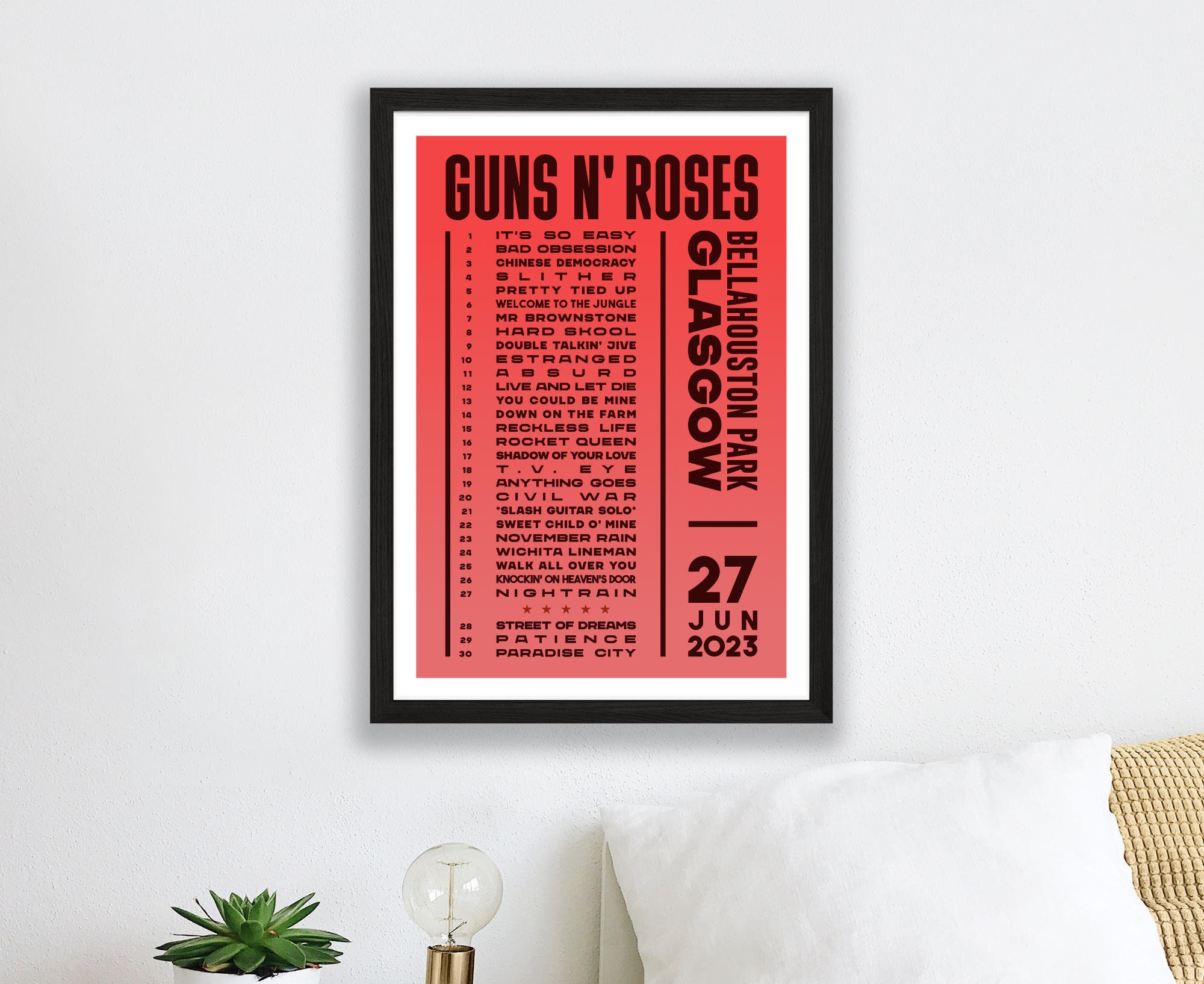 Your Custom Setlist Poster sold by Arda Stethoscope | SKU 3501985 ...
