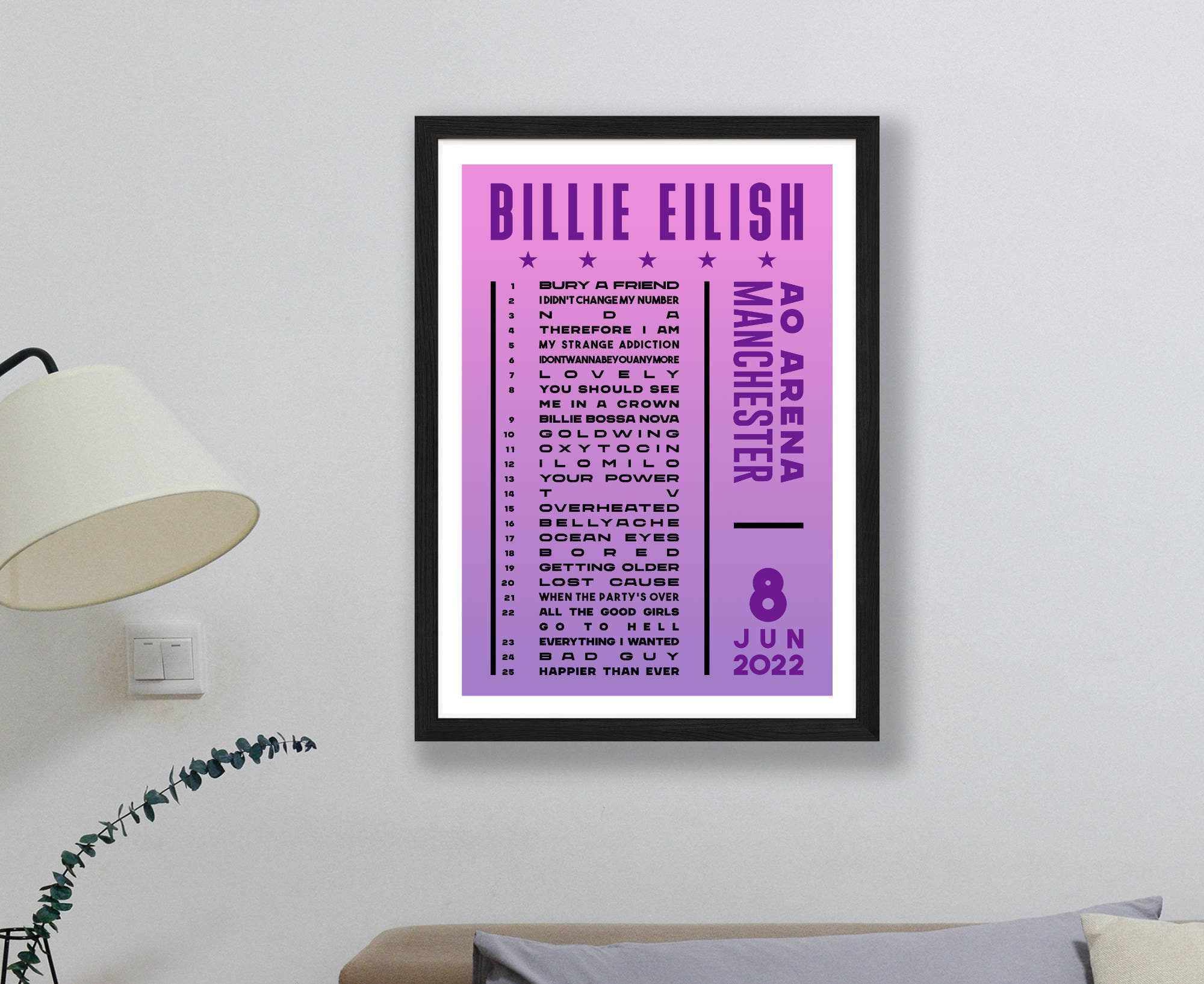 Your Custom Setlist Poster sold by Arda Stethoscope | SKU 3501985 ...
