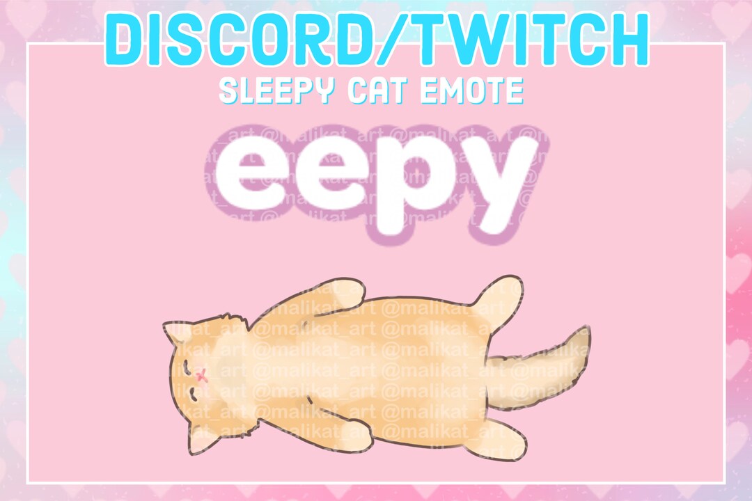 Sleepy Cat Emote - Etsy