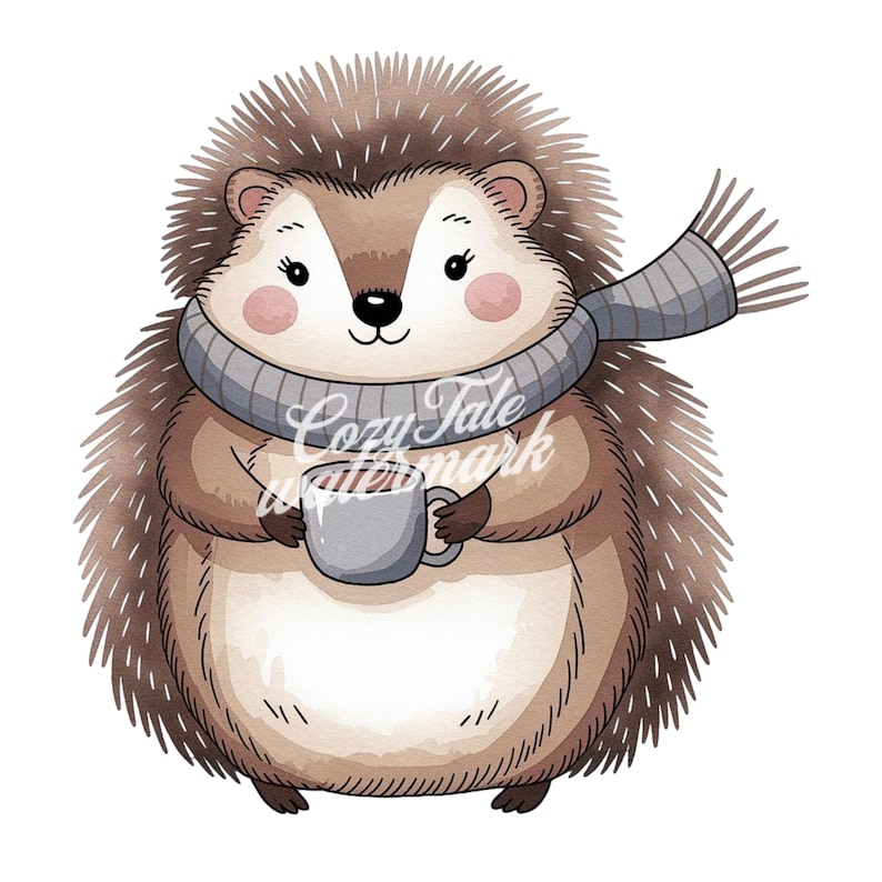 10 Watercolor Storybook Woodland Animal Clipart Bundle, Cozy Forest ...