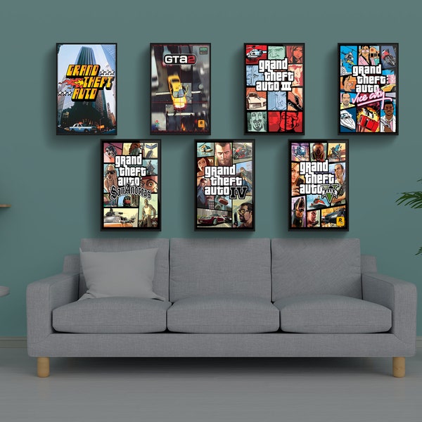 Grand Theft Auto Poster - Etsy