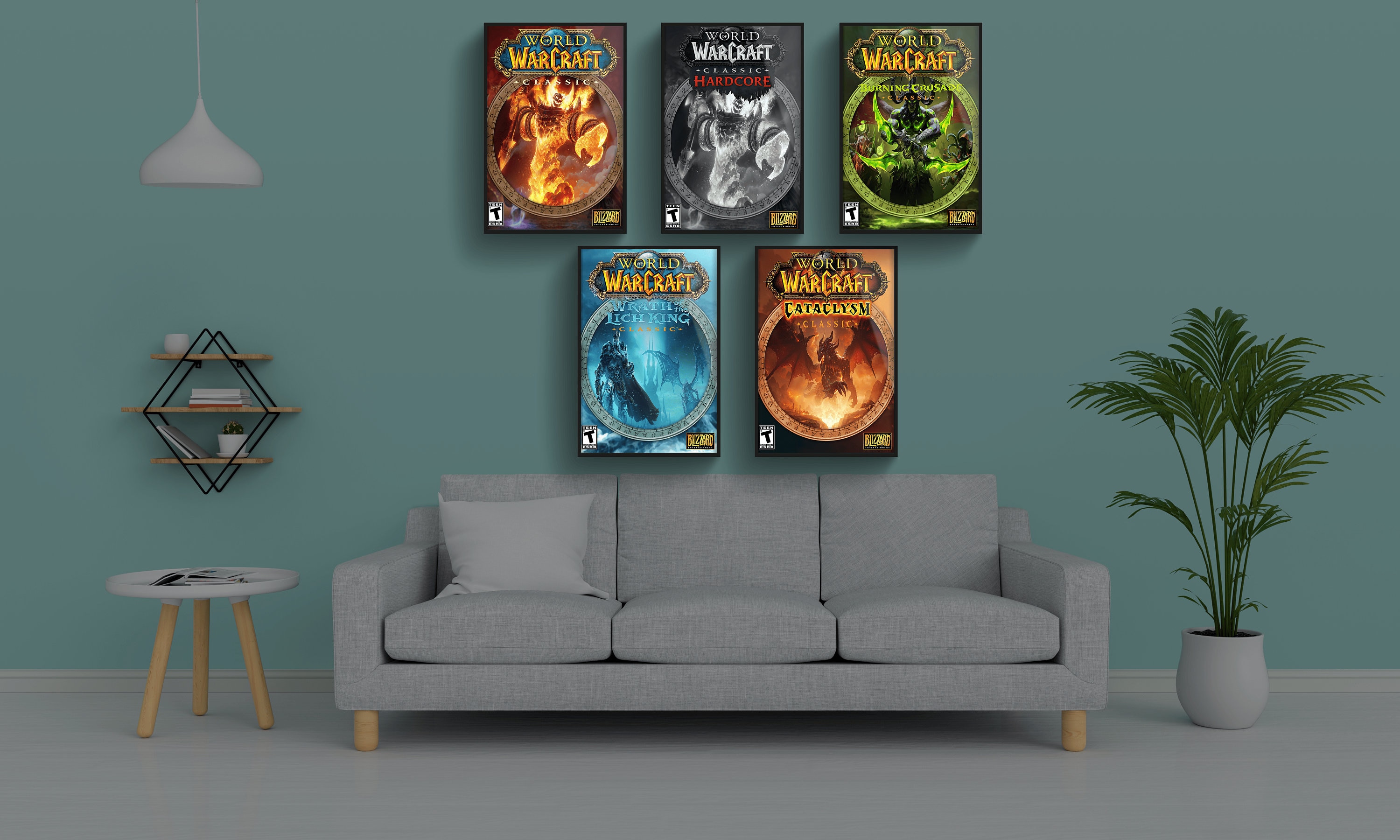 Wow Classic Wall Box Art // 5 Covers - Etsy