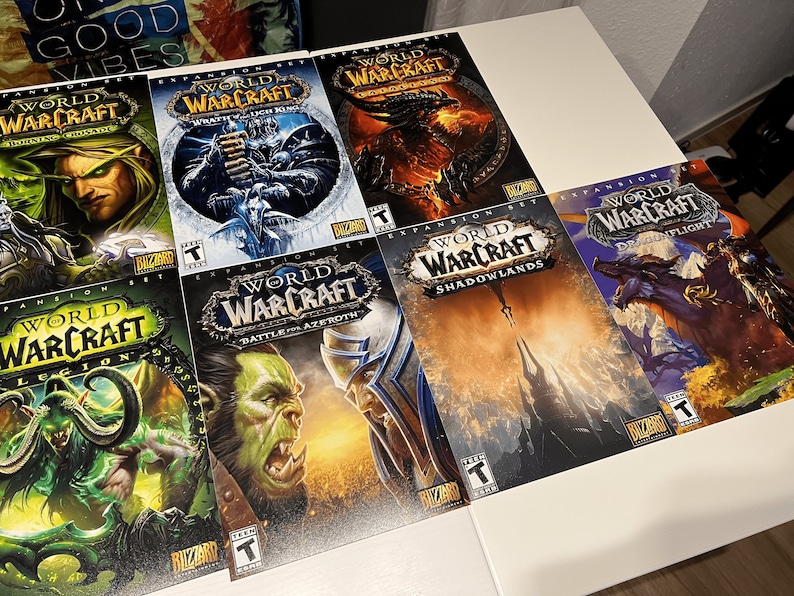Wow Wall Box Art // 12 Covers with New Expansion - Etsy UK