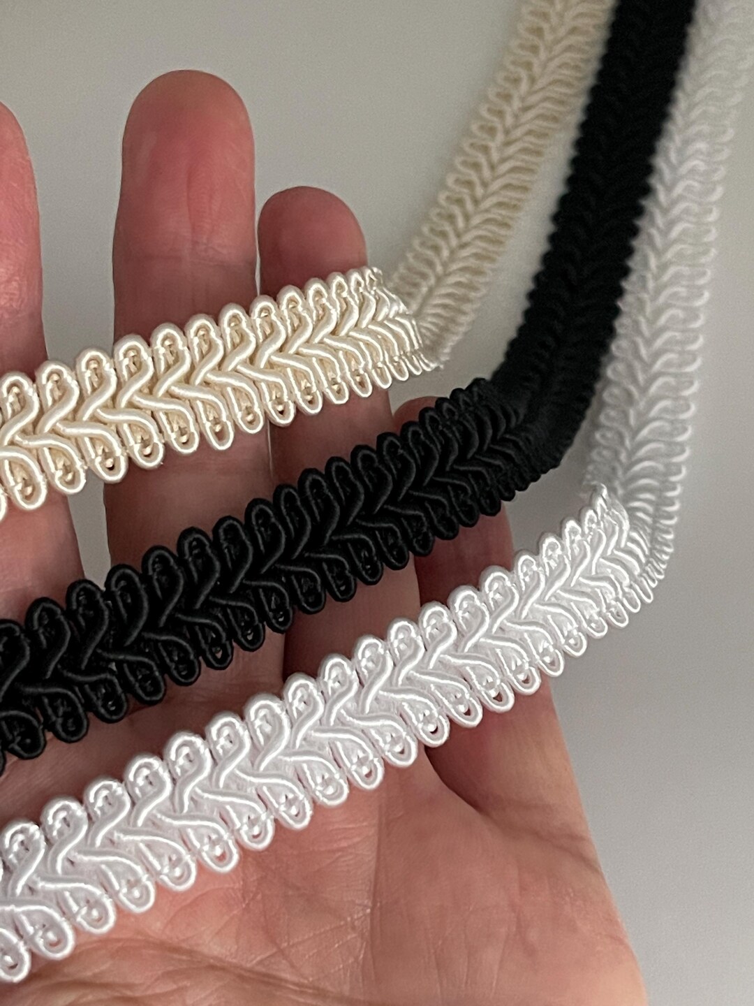 Braid Trimmings Ears Ribbon Beige Ears Braid Trimmings Ears Black Braid ...