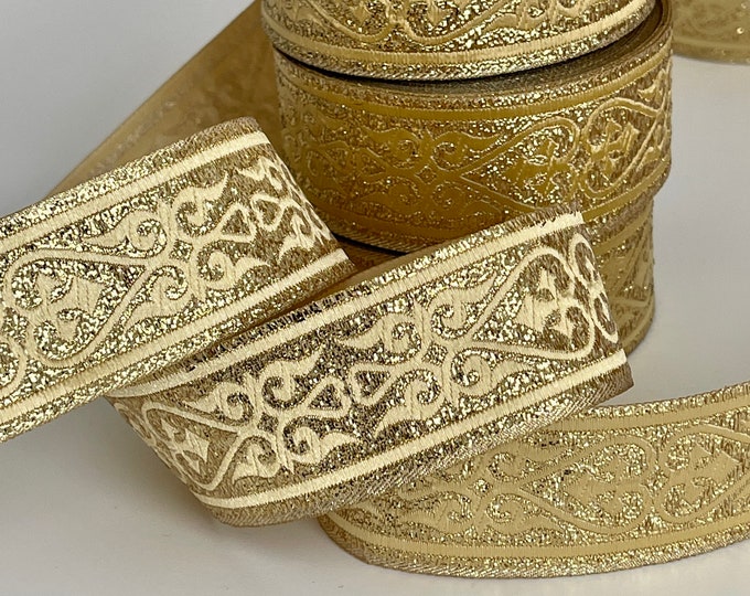 Medieval Braid Embroidered Jacquard Embroidered Braid Royal Pattern ...