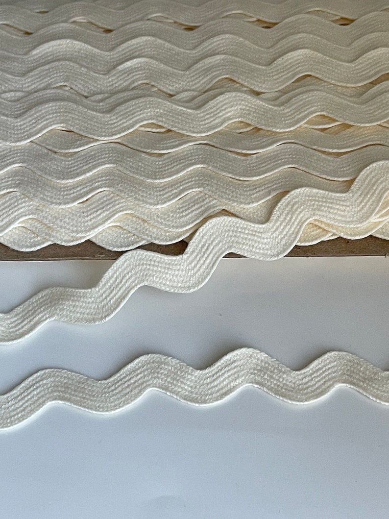 Croquet Braid 13 Mm Beige or White Serpentine Serpentine Croquet Ribbon ...