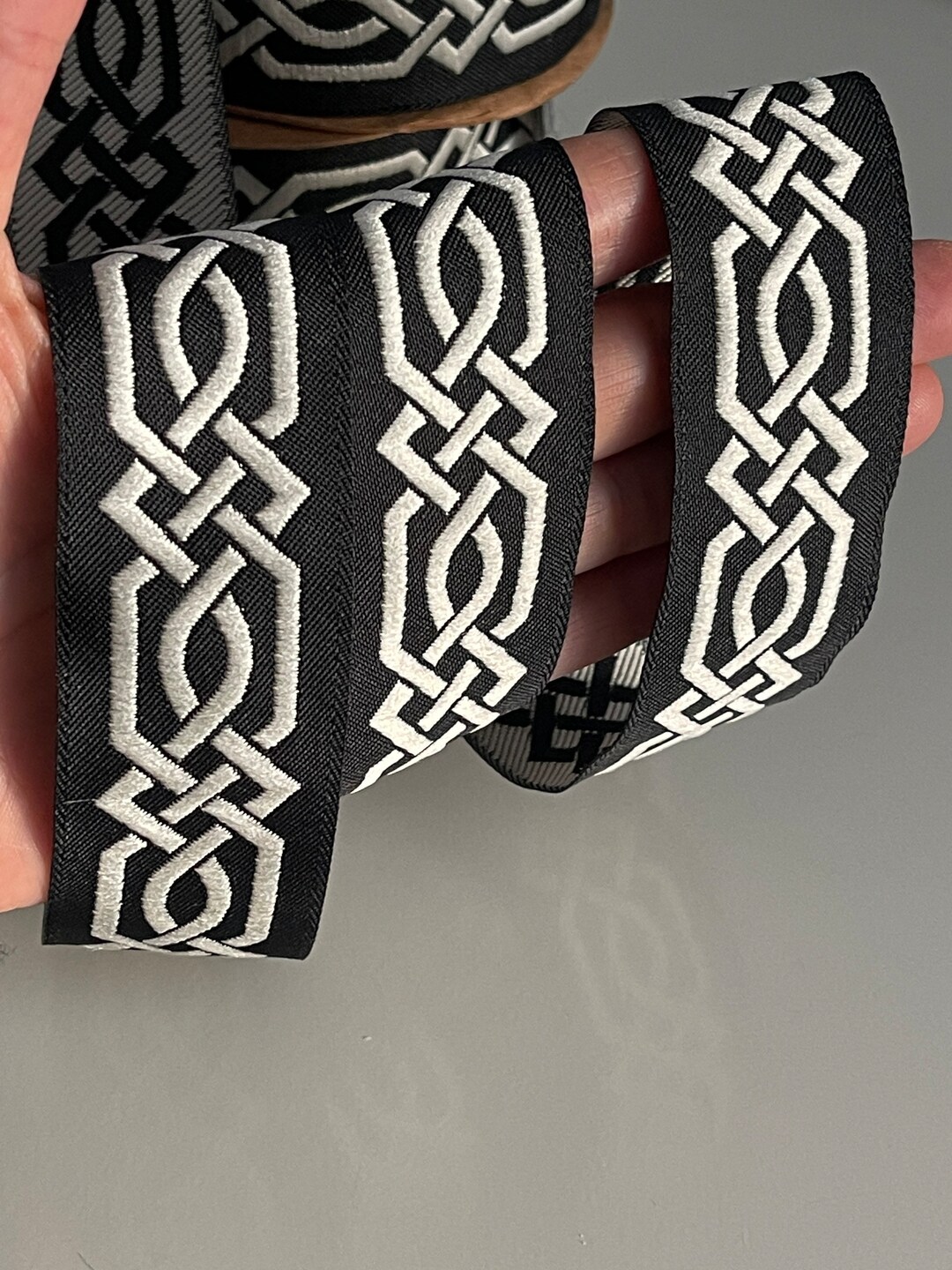 Medieval Ribbon Celtic Braid Pattern Black and Gray Medieval Braid 35 ...
