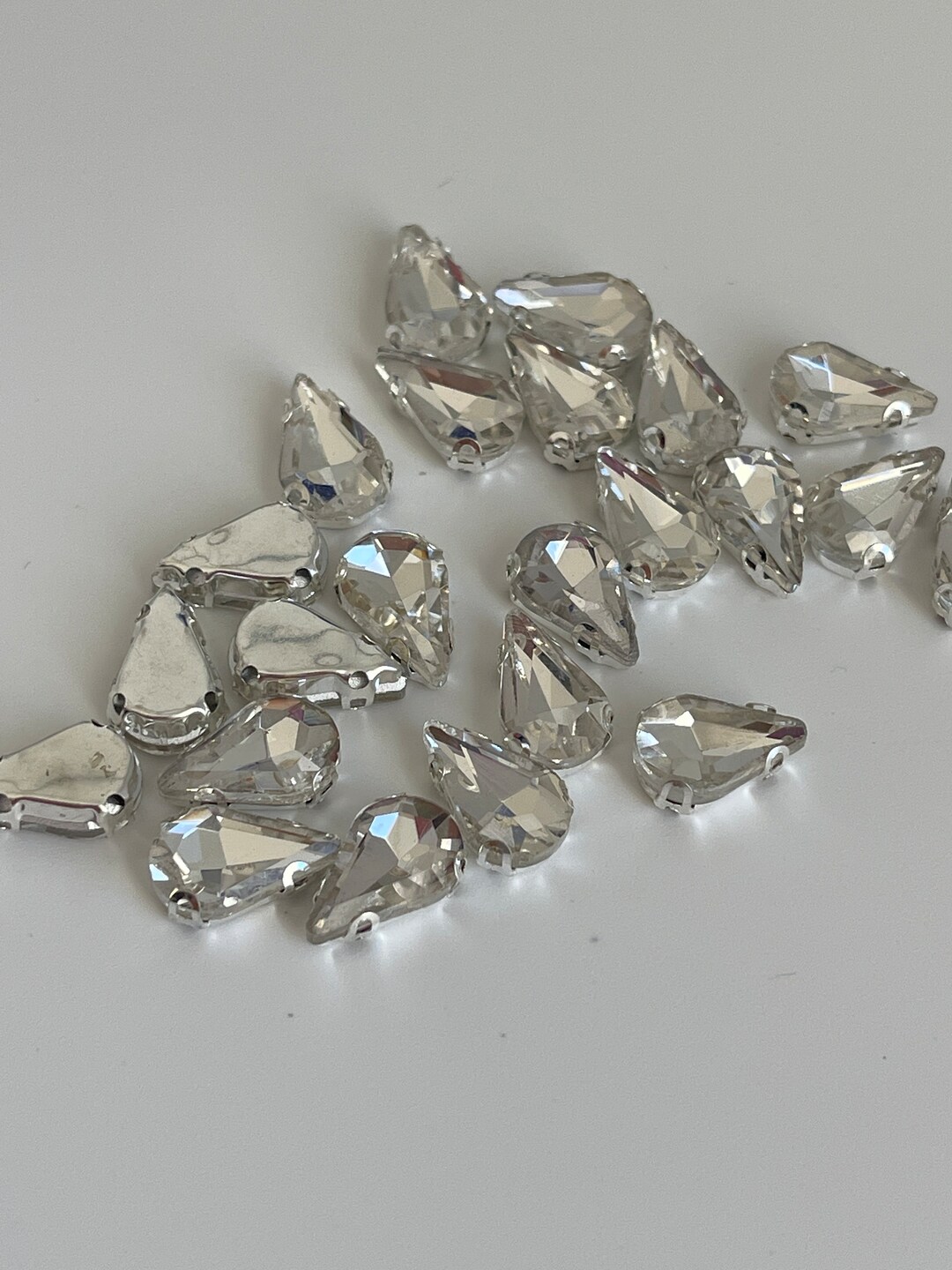 Rhinestone Beads for Sewing Glass Beads Pear Shape Rhinestones for ...