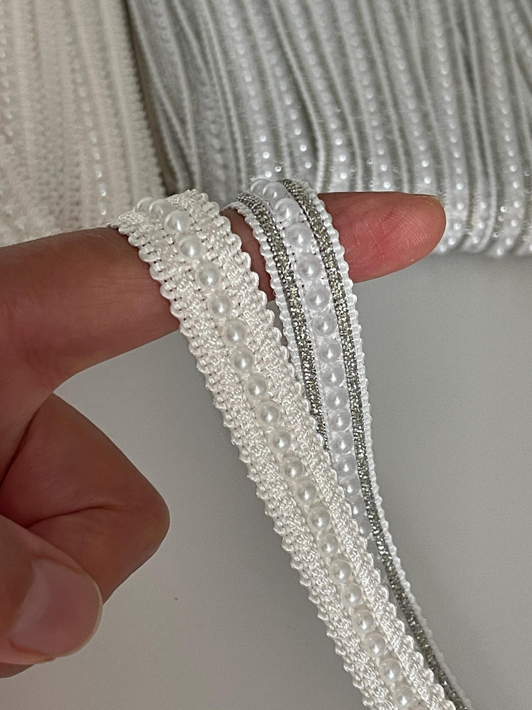 Pearl Trimming Ribbon Pearl Braid Braid Trimming With Pearls - Etsy