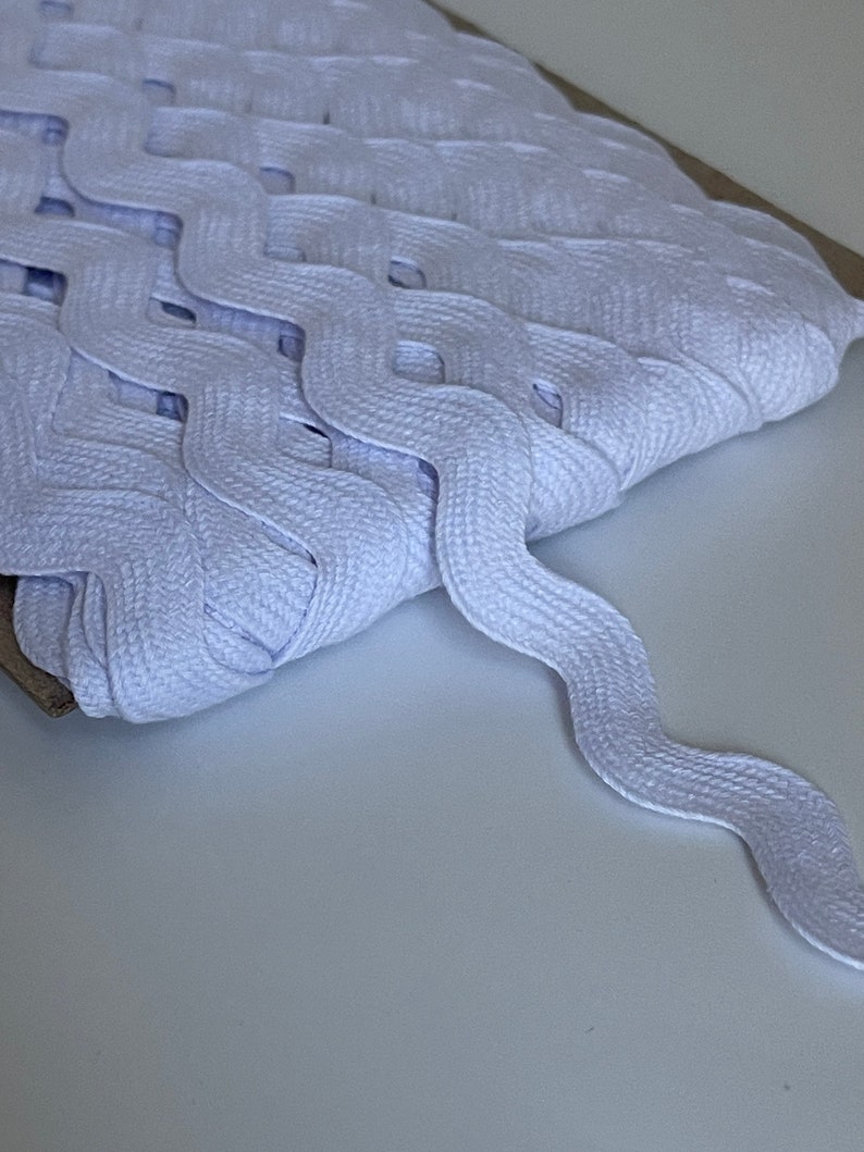 Croquet Braid 13 Mm Beige or White Serpentine Serpentine Croquet Ribbon ...