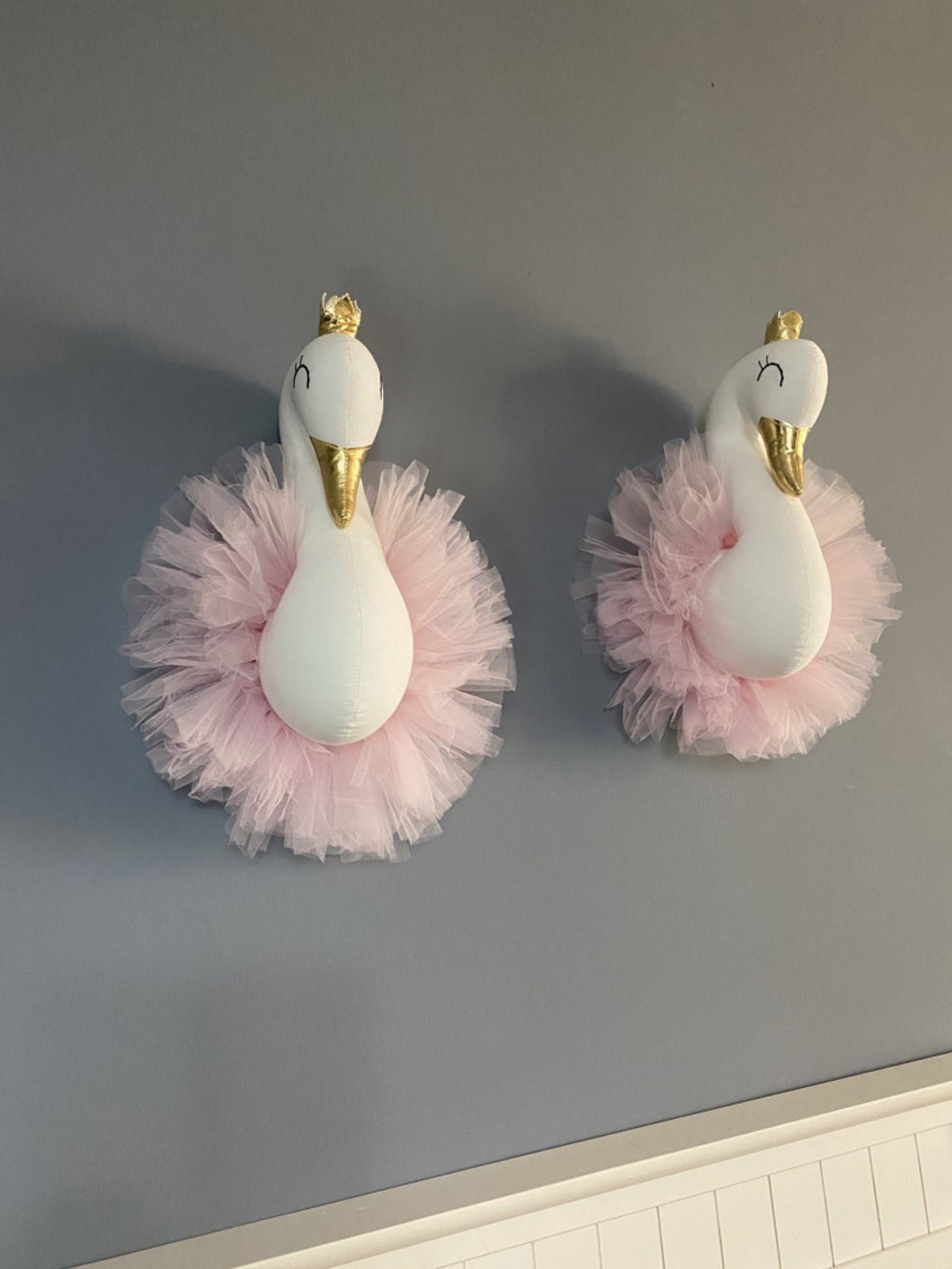 Swan Head Plush Wall Decor Plush Wall Decor Animal Head for - Etsy