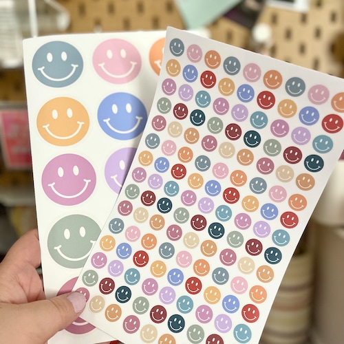 Smiley Face Sticker Pack - Etsy