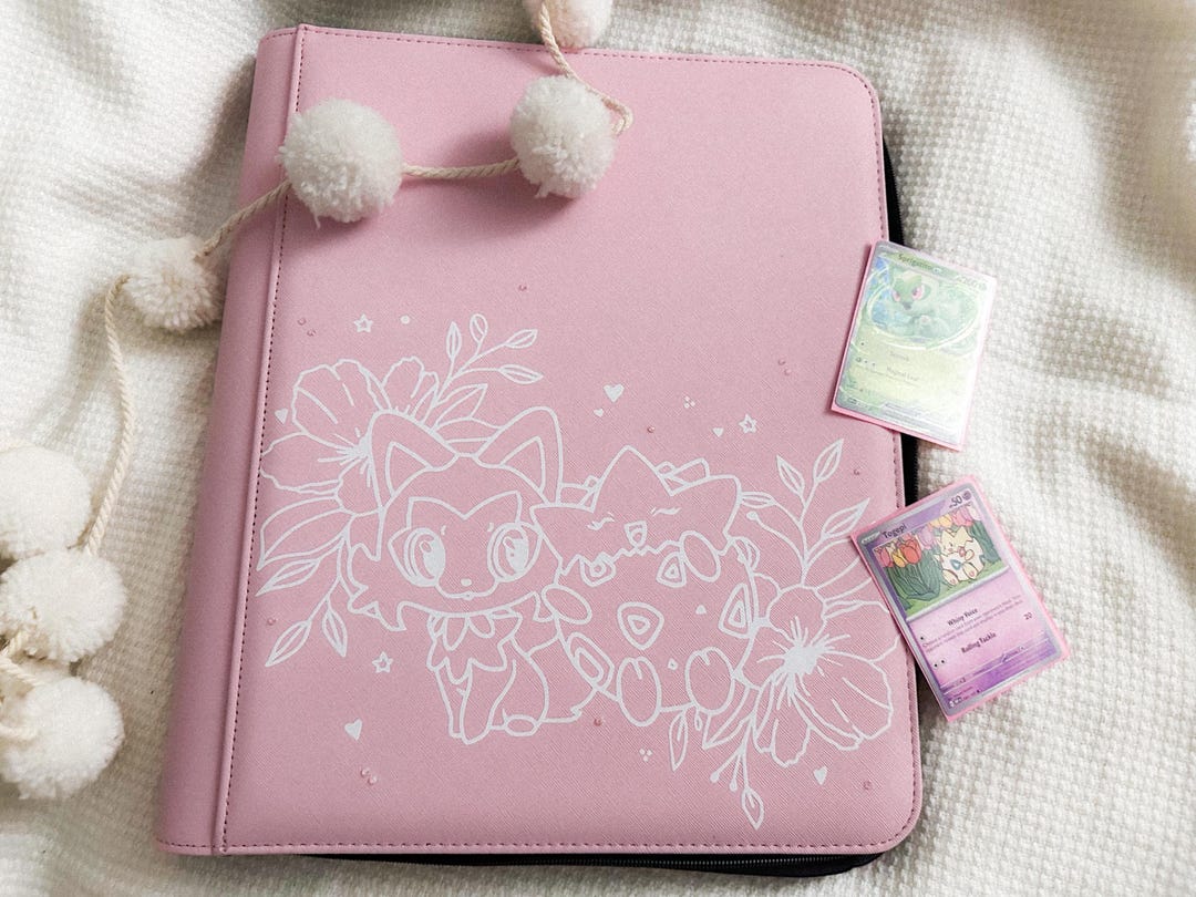 Custom TCG Card Collecting Top Loader Binder | Album | Cute TCG Binder ...