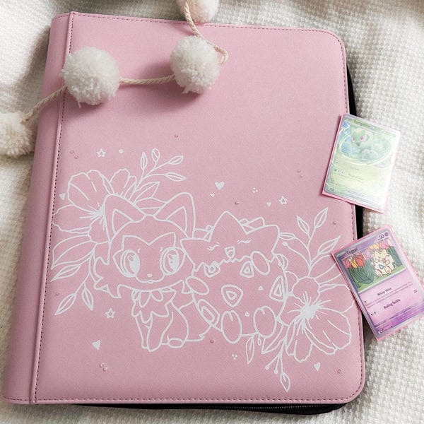 Cute Pokemons Cards Binder - Etsy