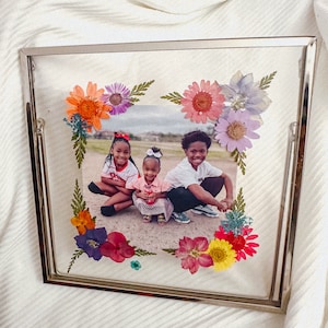 Pressed Flower Photo Frame | Flower Frame | Custom Photo Frame ...