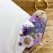 Pressed Flower Retro Motel Keychain | Custom Keychain | Pressed Flower ...