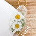 Pressed Flower Retro Motel Keychain | Custom Keychain | Pressed Flower ...