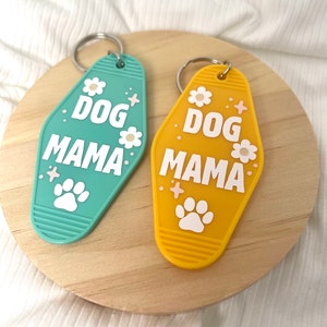 Dog Mama Retro Motel Keychain Dog Lover Keychain Trendy Keychain - Etsy