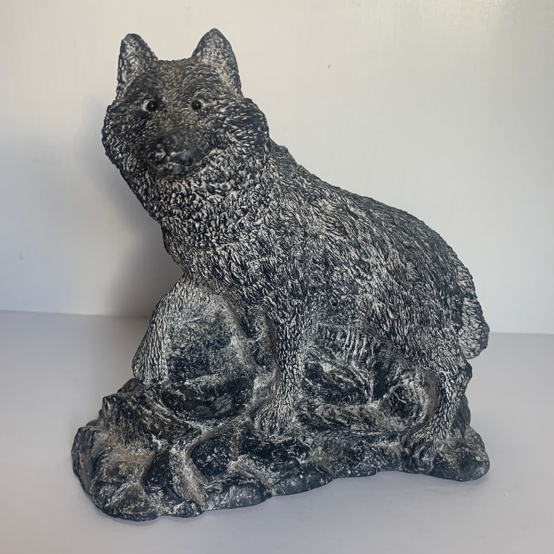Wolf Sculpture - Etsy