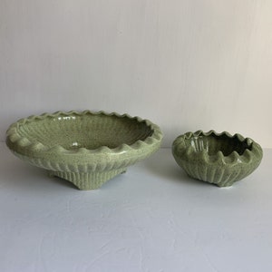 Lot of 2 MCM 1950s Eugene White Footed Centerpiece/planters Cachepot ...