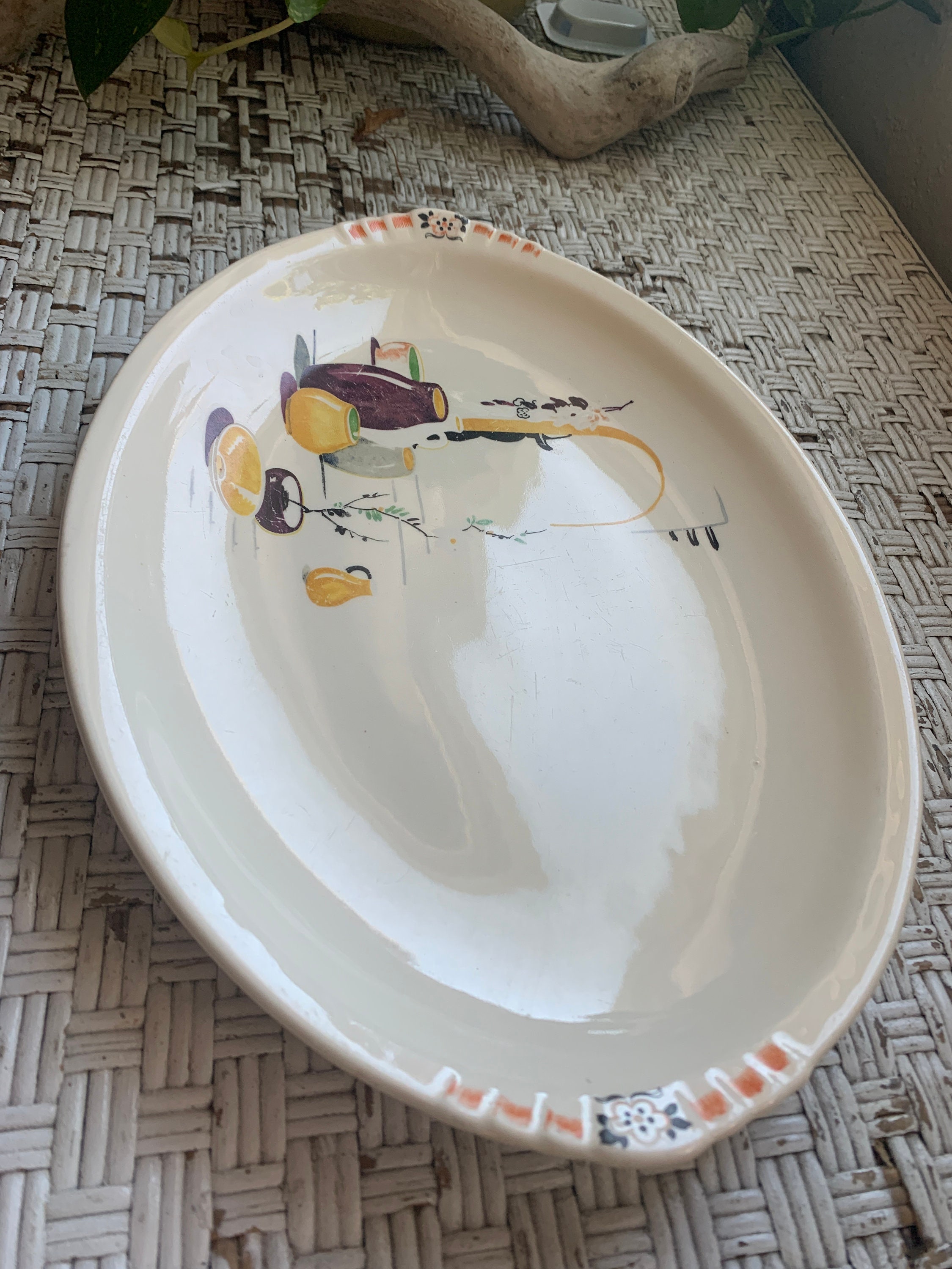 Midcentury 1940s Paden City Pottery Platter-southwest Mexican Patio ...