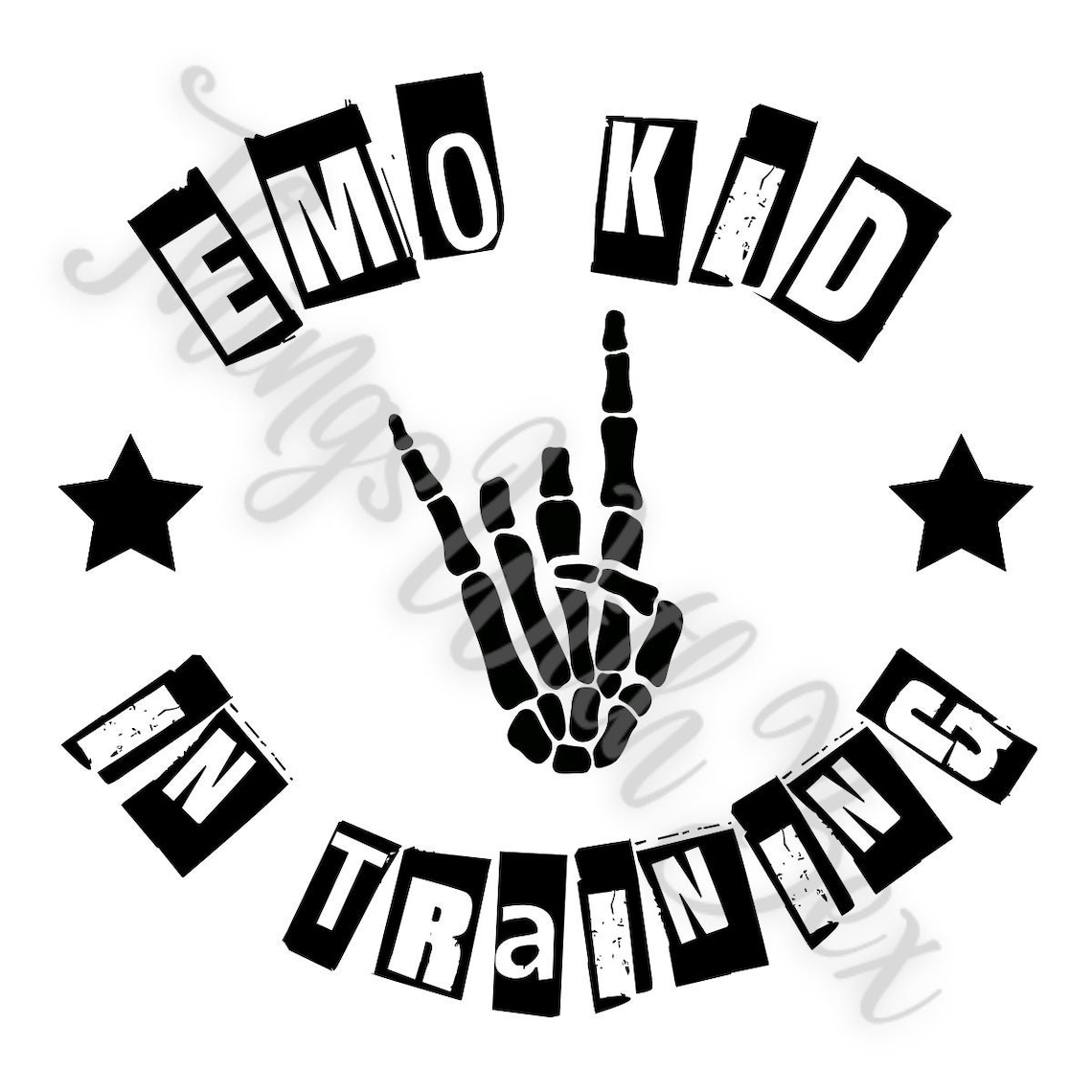 Emo Kid in Training .svg .png - Etsy