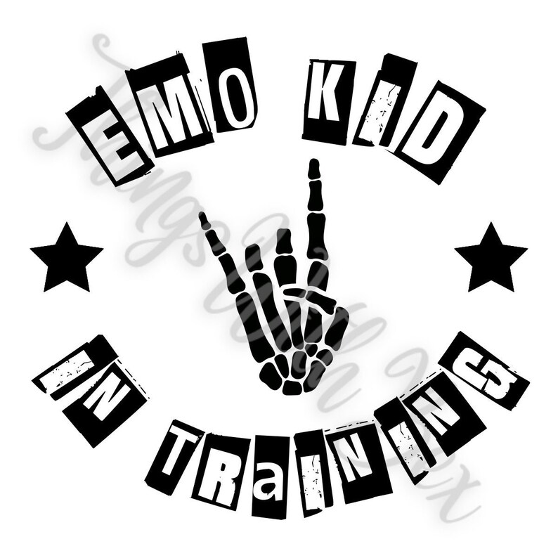 Emo Kid in Training .svg .png - Etsy