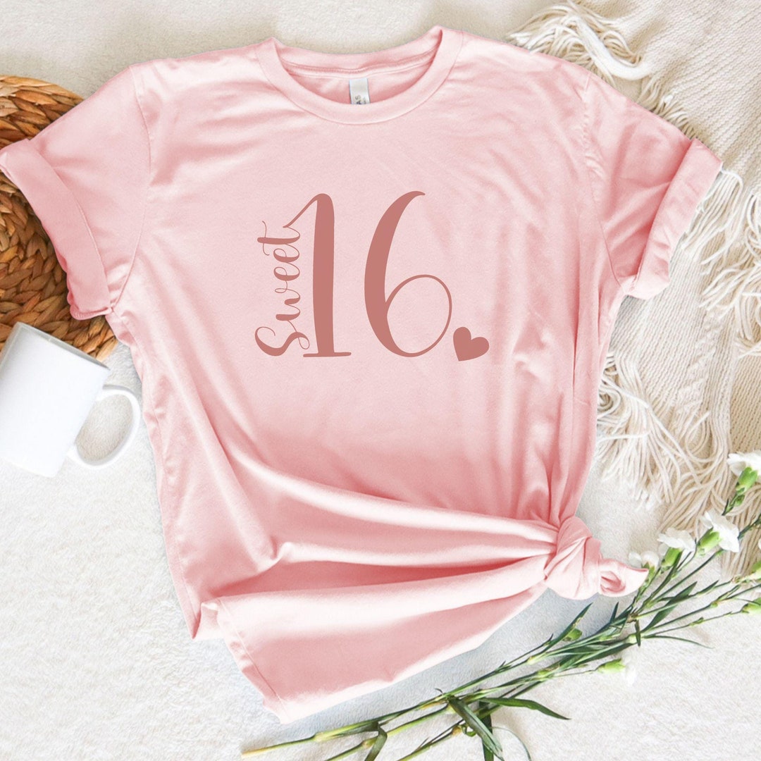 Sweet 16 Birthday Shirts,16th Birthday Gift for Daughter, Sweet Sixteen ...