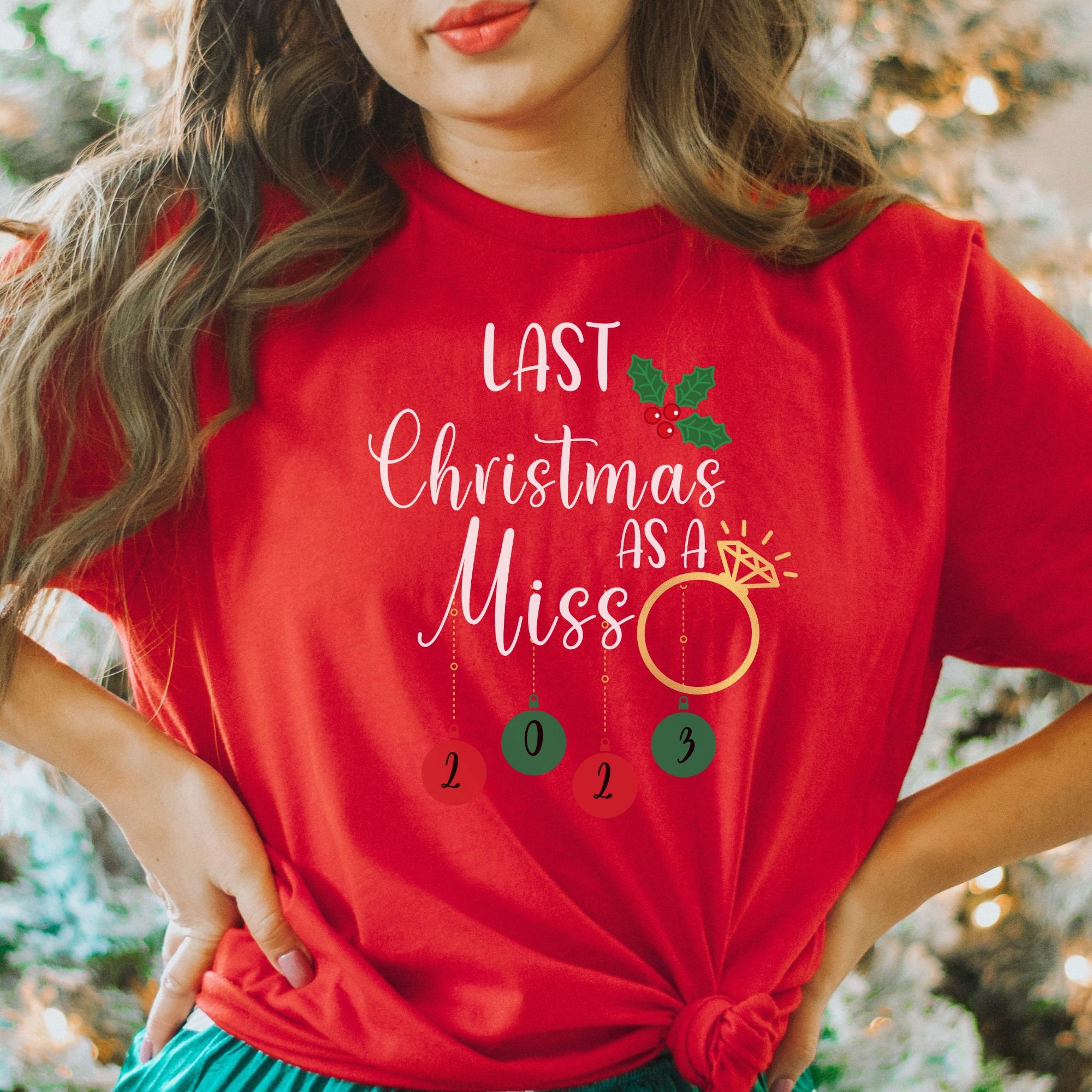 Last Christmas as a Miss Bride Sweatshirt, Custom Bride Sweatshirt ...