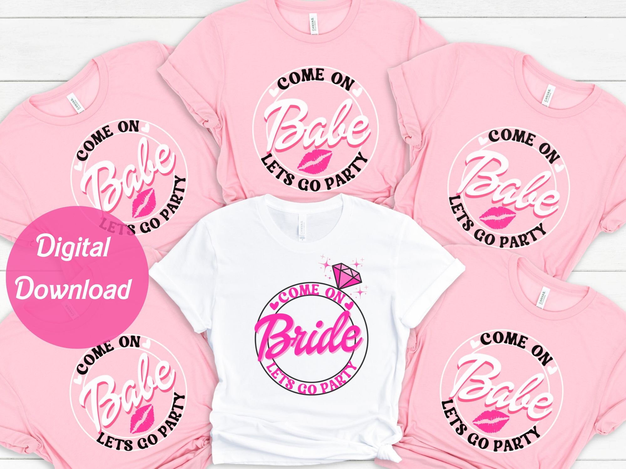 Barbi Bachelorette Party Shirts Svg, Cmon Barbi Lets Bach Party Svg ...