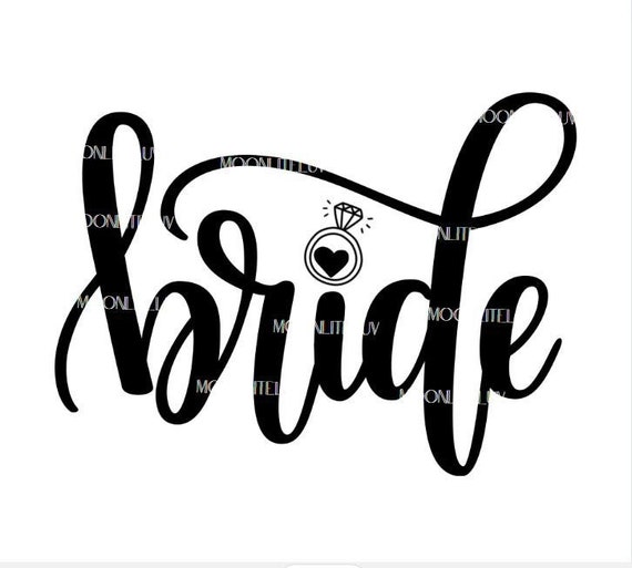 Bride SVG PNG & JPEG Wedding Cut File for Cricut or - Etsy