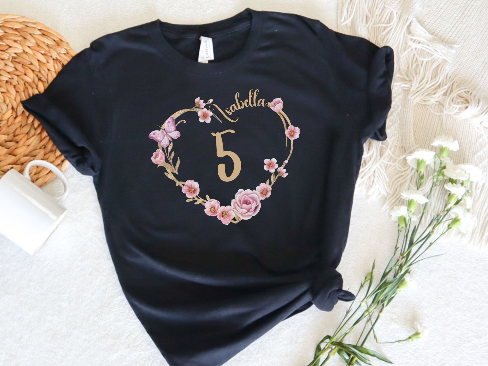 Custom Birthday Shirt,personalized Birthday Girl Shirt, Kids Name ...