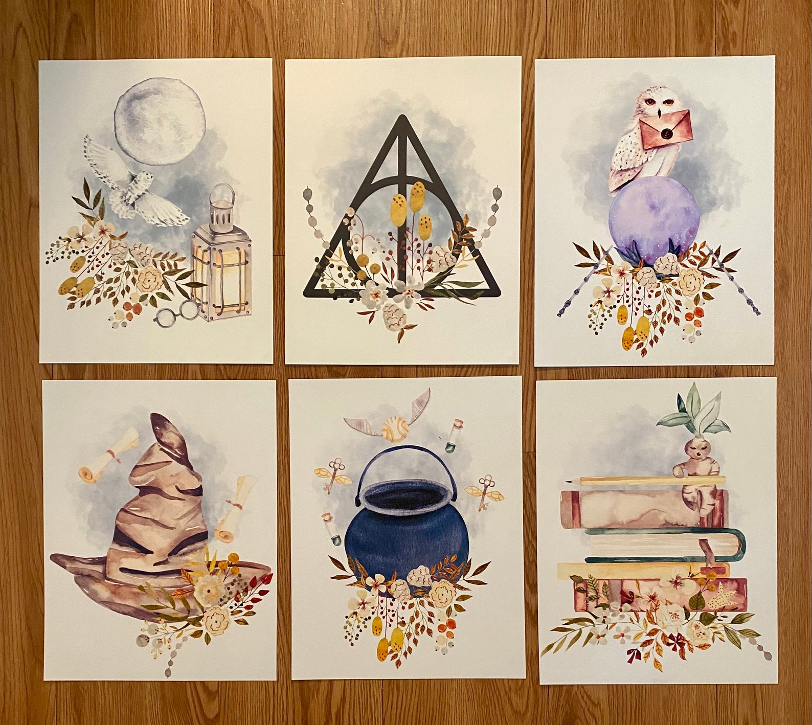 Wizard Inspired Prints Set You Get All 6 Prints Great for - Etsy