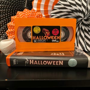 Customizable Orange Horror VHS TAPE Lamp Matching Case. You Can Pick ...