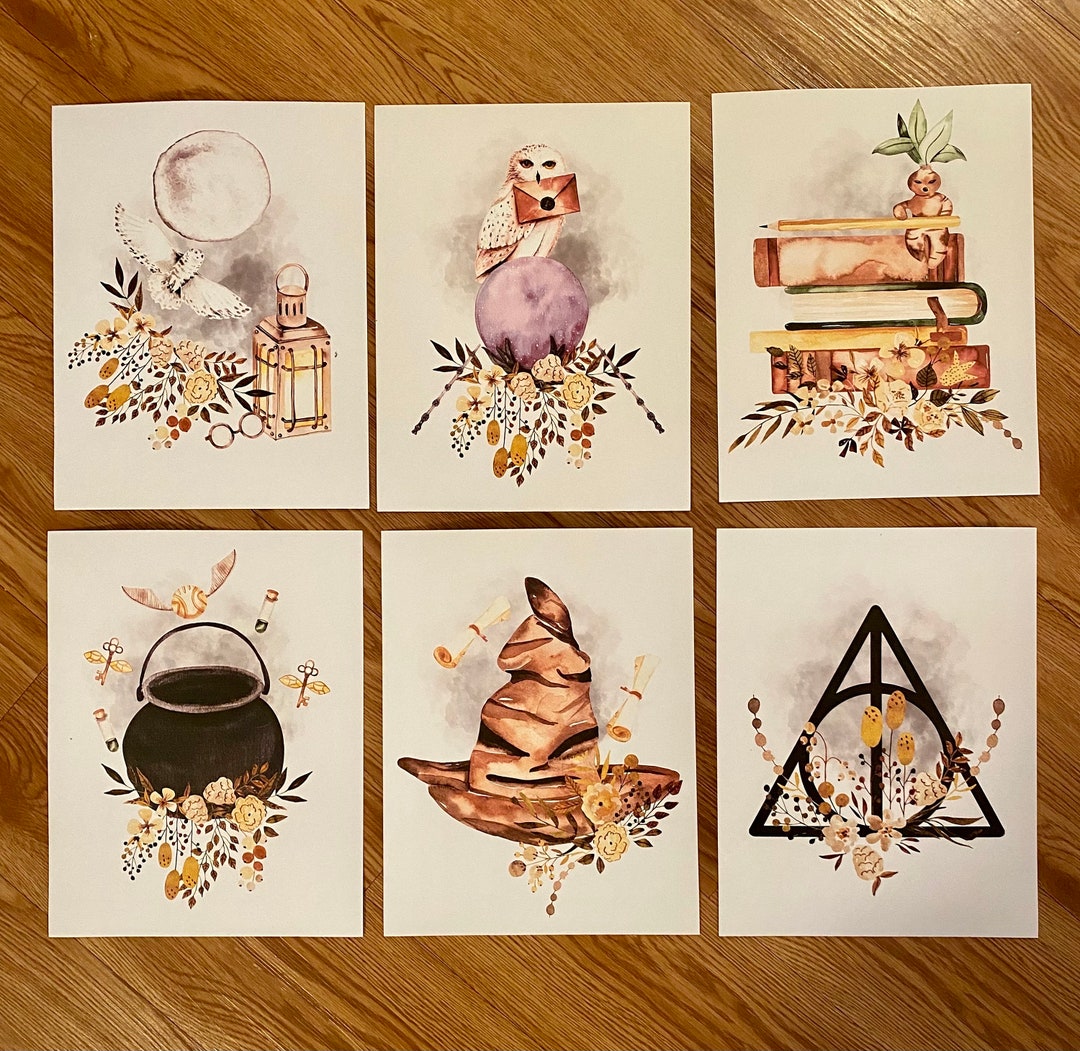 Wizard Inspired Prints Set You Get All 6 Prints Great for House Decor ...