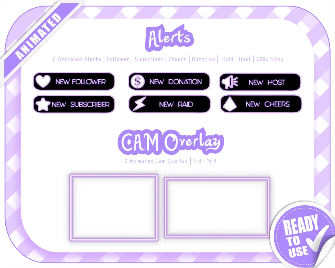 Animated galaxy Neon Complete Stream Bundle / Twitch / Overlay / Alerts ...