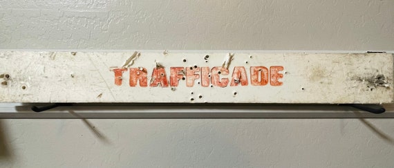Trafficade Polymer Logo Sign Riddled With Bullet Holes - Etsy