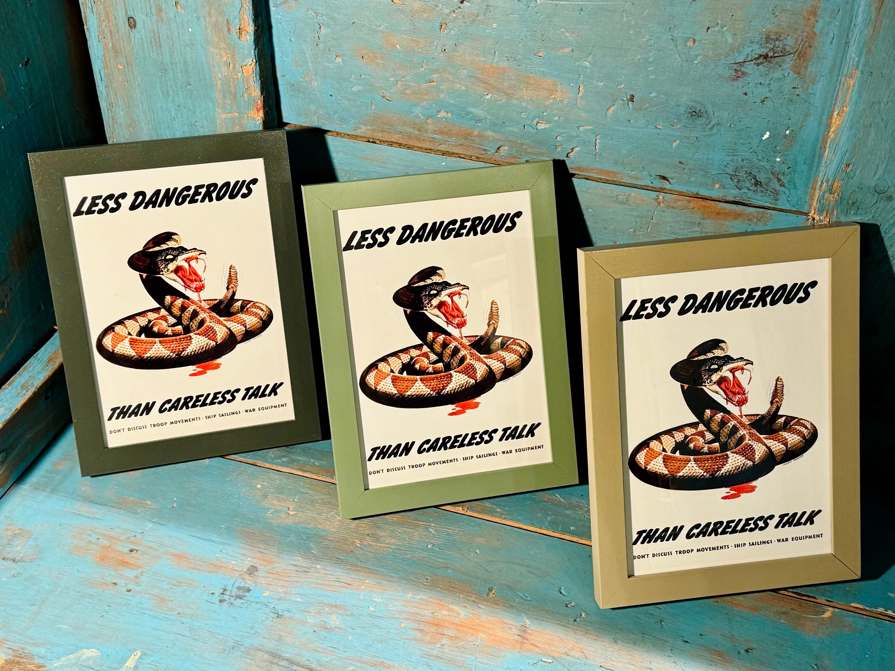 Vintage Propaganda Poster: 'less Dangerous Than Careless Talk' World ...