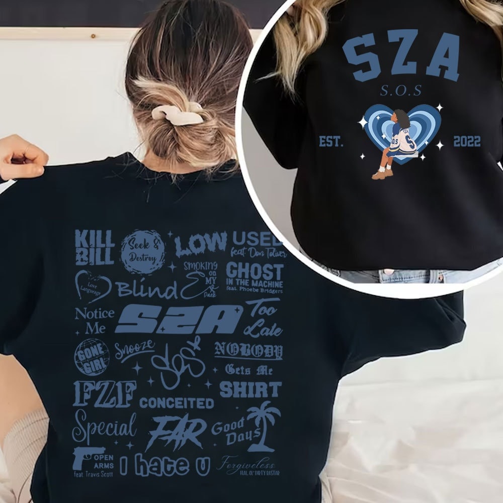 SZA SOS Tour 2023 Sza Merch, Vintage SZA Designed & Sold By Girish Kumar