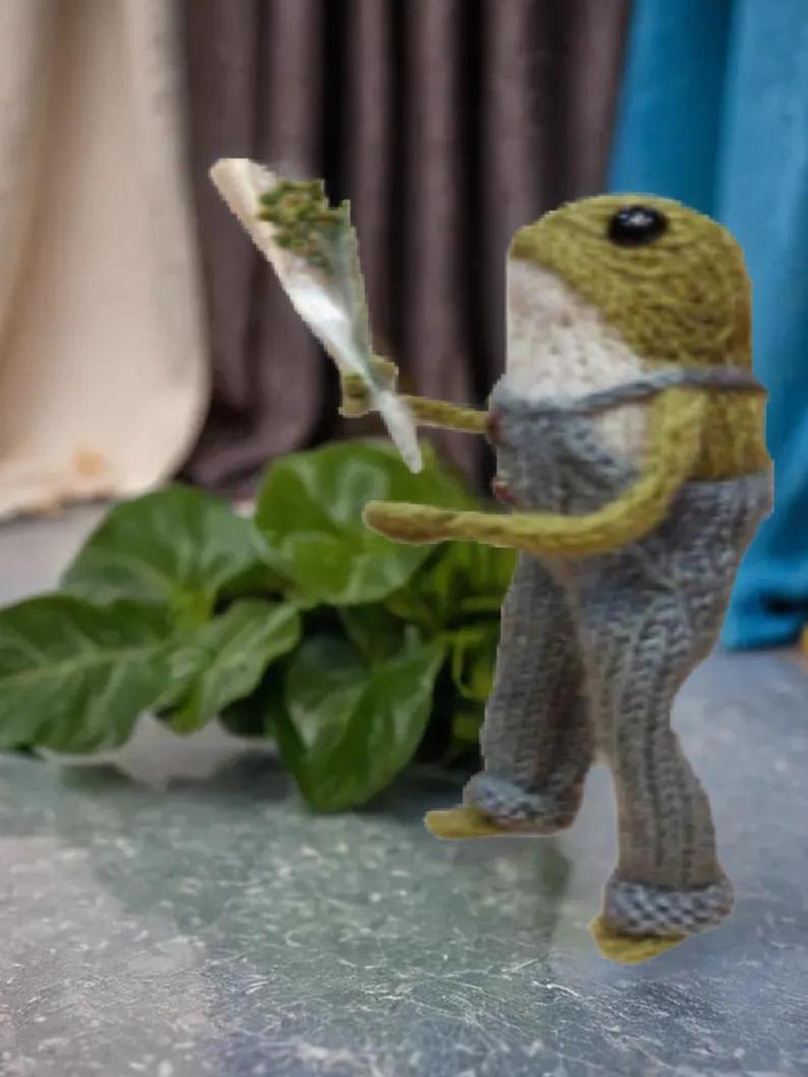 Knitted Frog, Mr&mrs Frog, Amigurumi Frog and Toad, Frog Plush With Hat ...