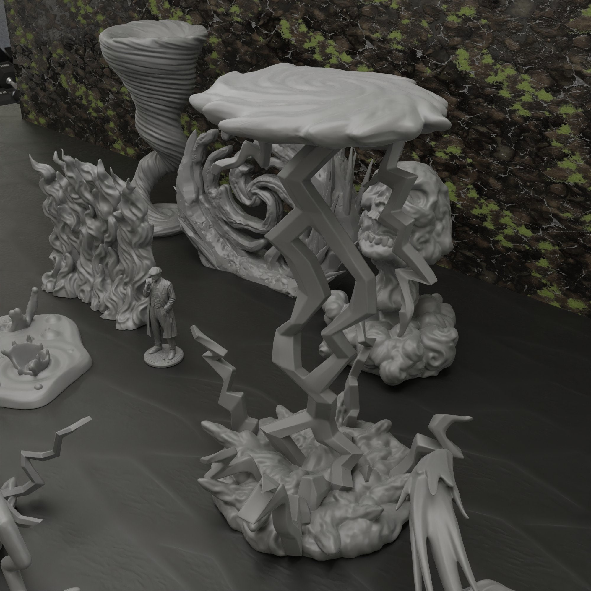 Massive Scatter Terrain Scenery Props Magic Ice Fire Walls - Etsy