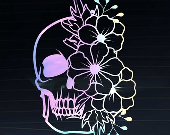 Print Inspired Sugar Skull Vinyl Decal Sticker Car Truck Yeti S'well ...