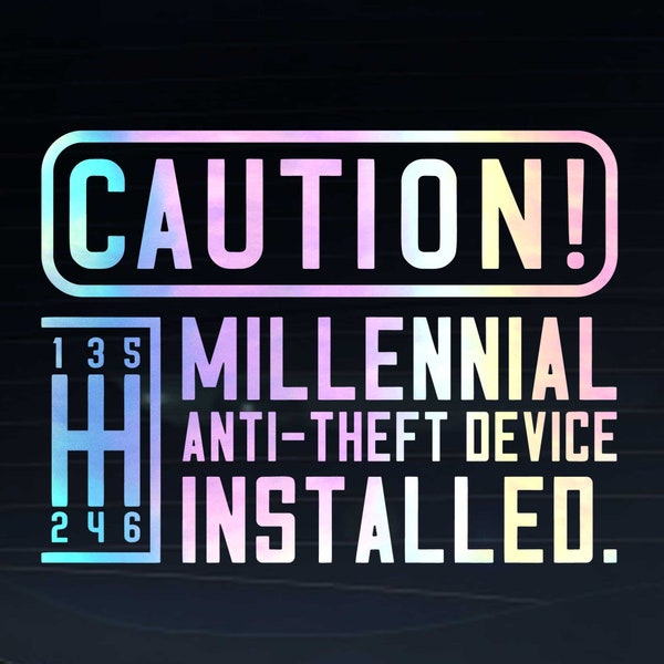 Millennial Anti Theft Device - Etsy